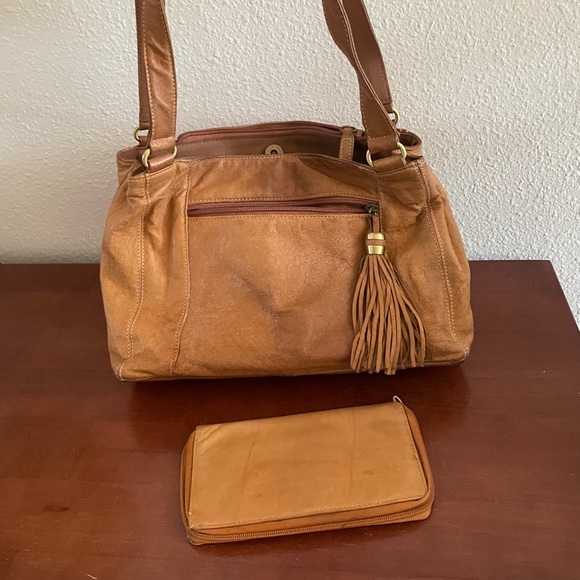 None | Bags | Bomber Jacket Leather Hobo Set | Poshmark